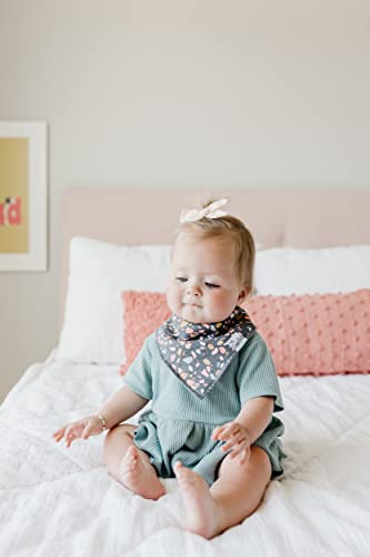 Copper Pearl Baby Bandana Drool Bibs for Drooling and Teething 4 Pack Gift Set “Zella