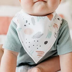 Copper Pearl Baby Bandana Drool Bibs for Drooling and Teething 4 Pack Gift Set “Zella