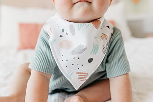 Copper Pearl Baby Bandana Drool Bibs for Drooling and Teething 4 Pack Gift Set “Zella