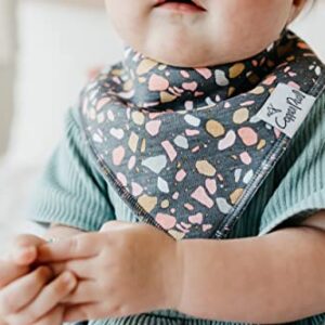 Copper Pearl Baby Bandana Drool Bibs for Drooling and Teething 4 Pack Gift Set “Zella