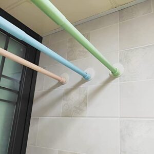 Venupple Shower Rod Holder, Tension Curtain Rod Bracket No Drilling, Adhesive Shower Rod Retainer Shower Curtain Rod Holder | Shower Curtain Rod not Included (Transparent)