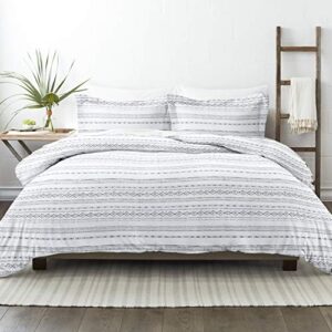 linen market twin duvet cover (light gray) - experience hotel-like comfort with unparalleled softness, exquisite prints & solid colors for a dreamy bedroom – duvet cover twin set with 1 pillow sham