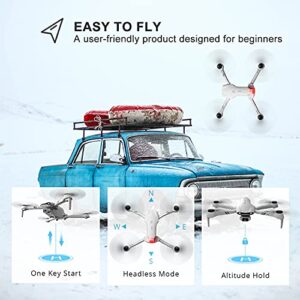 DRONEEYE 4DF10 Drone with 1080P Camera for Adults,RC Quadcopter with WiFi FPV Live Video for Kids Beginners,Trajectory Flight,App Control,3D Flips,Altitude Hold,2 Batteries,Carrying Case