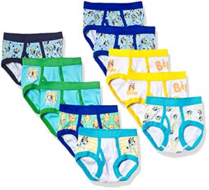 bluey boys underwear multipack briefs, bluey10pk, 2-3t us