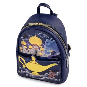 Loungefly Disney Aladdin Jasmine Castle Womens Double Strap Shoulder Bag Purse