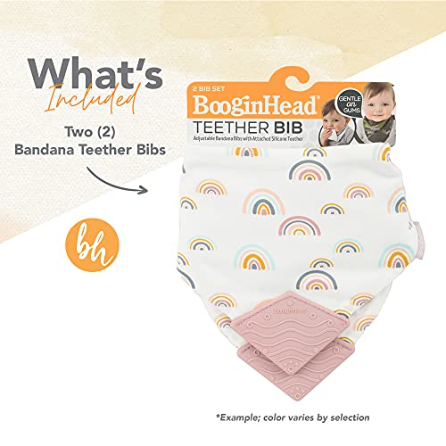 BooginHead Cotton Baby Bandana Teething Bib 2-Pack, Camouflage