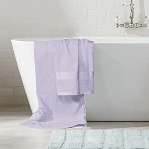 BOUTIQUO 8 Piece Towel Set 100% Ring Spun Cotton, 2 Bath Towels 27X54, 2 Hand Towels 16X28 and 4 Washcloths 13X13 - Ultra Soft Highly Absorbent Machine Washable Hotel Spa Quality - Purple