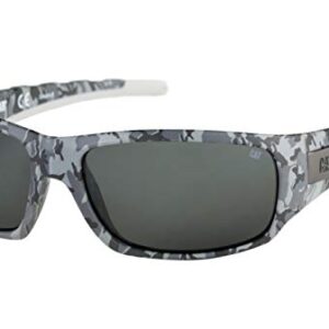 Caterpillar Men's Coffer Polarized Sunglasses Rectangular, Matte Camo, 63 mm