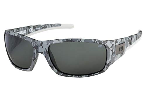 Caterpillar Men's Coffer Polarized Sunglasses Rectangular, Matte Camo, 63 mm