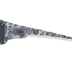 Caterpillar Men's Coffer Polarized Sunglasses Rectangular, Matte Camo, 63 mm