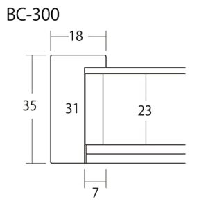 OA-A4 Large Drawing Frame, BC-300, White, UV Protection Acrylic