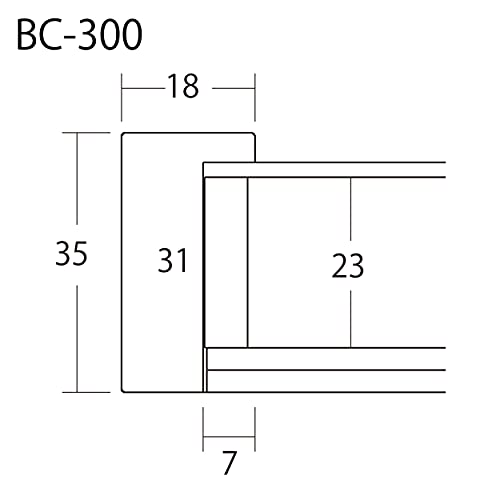 OA-A4 Large Drawing Frame, BC-300, White, UV Protection Acrylic