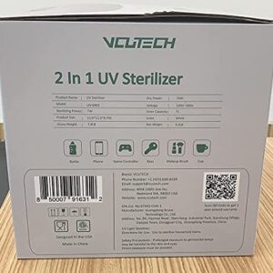 Bottle Sterilizer and Dryer | UV Light Sanitizer Box | Kills Up Bacteria & Viruses for Baby Bottle, Pacifier, Cup, Phone | Home and Office by VCUTECH