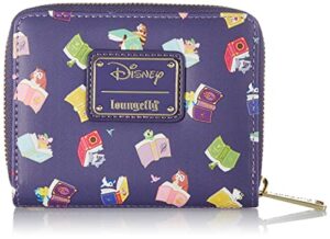 loungefly disney princess books zip around wallet