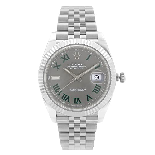 Rolex Datejust 41 Slate Dial Automatic Men's Steel and White Gold Jubilee Watch 126334GYRO