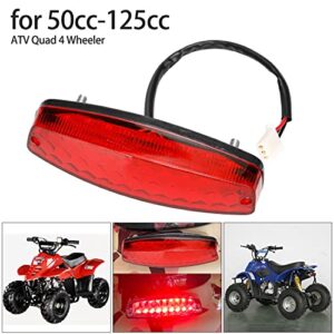 FVRITO 12V Led Rear Brake Tail light for 50cc 70cc 90cc 110cc 125cc Taotao 110B Boulder B1 Coolster 3050C Vitacci HAWK Peace Roketa Sunl BMS Bamboo RPS Raider 6 ICEbear JCL Chinese Quad ATV 4-Wheeler