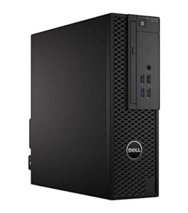 dell precision tower 3420 sff intel core i5-6500 3.2ghz, 8 gb ram, 256 gb solid state drive, dvdrw, windows 10 pro 64bit, (renewed)