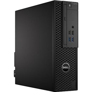 Dell Precision Tower 3420 SFF Intel Core i5-6500 3.2GHz, 8 GB RAM, 256 GB Solid State Drive, DVDRW, Windows 10 Pro 64bit, (Renewed)