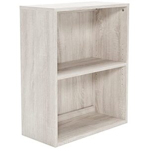 signature design by ashley dorrinson bookcase, 25"w x 12"d x 30"h, whitewash