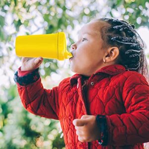 PLASKIDY Toddler Sippy Cups - Set of 4 Spill proof Cups for Toddlers 10 Ounce - Kids Sippy Cups with Removeable Silicone Valve Dishwasher Safe BPA Free Brightly Colored Childrens Sippy Drinking Cups