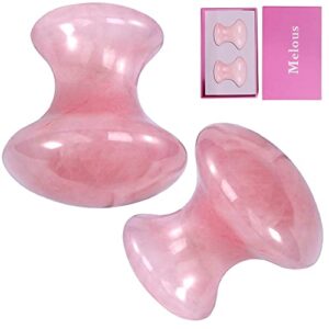 melous gua sha facial tools, jade roller guasha massage rose quartz mushroom shape stones face lift remove wrinkles massager gift for women