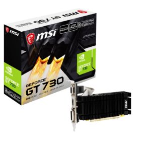 MSI Gaming 64-Bit Dual-Link DVI-D/HDMI NVIDIA GeForce Low Profile Graphics Card (N730K-2GD3H/LPV1)