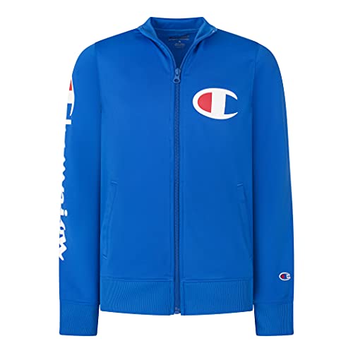 Champion Heritage Boys Full Zip Track Jacket Kids Clothes (Medium, Bozetto Blue)