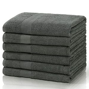 Simpli-Magic 79403 Bath Towels, Gray, 24x46 Inches Towels for Pool, Spa, and Gym Lightweight and Highly Absorbent Quick Drying Towels