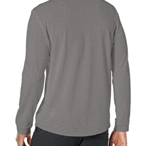 adidas Golf Men's Standard UPF Long Sleeve Polo Shirt, Grey Three Melange, Large