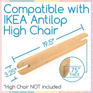 Impresa Bamboo Foot Rest for IKEA High Chair Accessories - High Chair Foot Rest To Increase Your Baby's Comfort While Eating - Impresa Wooden Foot Rest Compatible with IKEA Antilop High Chair and More