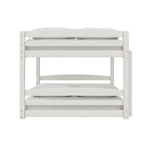 DHP Phoenix Full-Over-Full Floor Bunk Bed, White