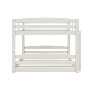 DHP Phoenix Full-Over-Full Floor Bunk Bed, White