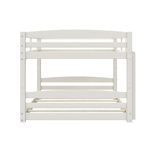 DHP Phoenix Full-Over-Full Floor Bunk Bed, White