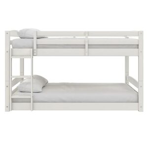 DHP Phoenix Full-Over-Full Floor Bunk Bed, White