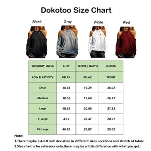 Dokotoo Fall Casual Cold Shoulder Tops for Women Hollowed Out Long Sleeve Sweatshirts T Shirt Women Open Shoulder Tops Sexy Halter Neck Top Pullover Tunic Blouses 2023 Fashion Gray XX-Large