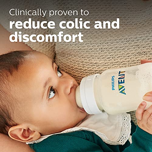 Philips AVENT Anti-Colic Baby Bottle Flow 3 Nipple, 4pk, SCY763/04