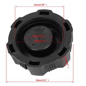 FVRITO Gas Fuel Tank Cap Vent Breather Tube for 50cc 70cc 90cc 110cc 125cc Coolster 3050C 3125R TaoTao 110B Kazuma Vitacci Sunl JCL Baja Yamoto Eagle RPS ICEbear Peace Roketa ATV Quad 4 Wheeler