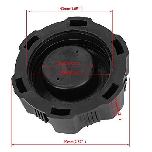 FVRITO Gas Fuel Tank Cap Vent Breather Tube for 50cc 70cc 90cc 110cc 125cc Coolster 3050C 3125R TaoTao 110B Kazuma Vitacci Sunl JCL Baja Yamoto Eagle RPS ICEbear Peace Roketa ATV Quad 4 Wheeler