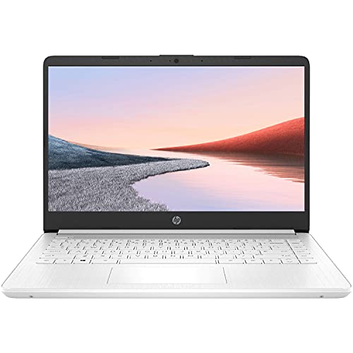 2021 Newest HP Premium 14-inch HD Laptop, Intel Dual-Core Processor Up to 2.8GHz, 4GB RAM, 64GB eMMC Storage, Webcam, Bluetooth, HDMI, Wi-Fi, White, Windows 10 with 1 Year Microsoft 365