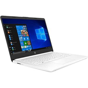 2021 Newest HP Premium 14-inch HD Laptop, Intel Dual-Core Processor Up to 2.8GHz, 4GB RAM, 64GB eMMC Storage, Webcam, Bluetooth, HDMI, Wi-Fi, White, Windows 10 with 1 Year Microsoft 365