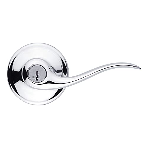 Kwikset 97402-905 Tustin Entry Lever Featuring Smartkey Re-Key Security, Polished Chrome