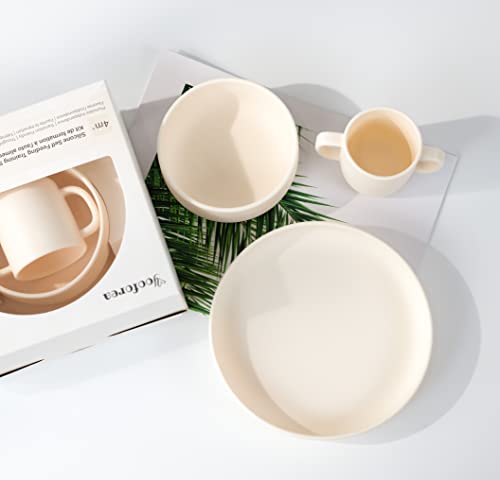 YOOFOREA Baby Led Weaning Supplies I Toddler Infant Baby Essentials First Stage I Baby Feeding Set - Tiny Cup, Suction Bowl & Plate I 100% Platinum Food Grade Silicone I BPA BPS PVC Free - Cream