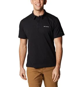 columbia men's thistletown hills polo, black, xx-large