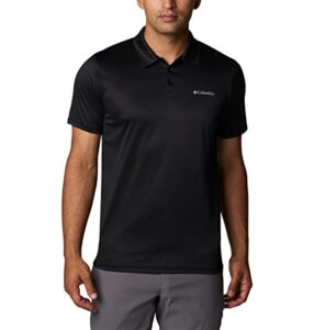 columbia men's hike polo, black, x-large