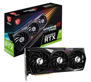 msi gaming geforce rtx 3070 ti 8gb gdrr6x 256-bit hdmi/dp nvlink torx fan 3 ampere architecture oc graphics card (rtx 3070 ti gaming x trio 8g)