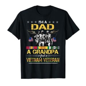 Dad Grandpa Vietnam Veteran Vintage Shirt Military Men's T-Shirt