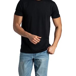 Fruit of the Loom mens Crafted Comfort Artisan Tee (Super Soft, Pima Cotton) T Shirt, Black, Medium US