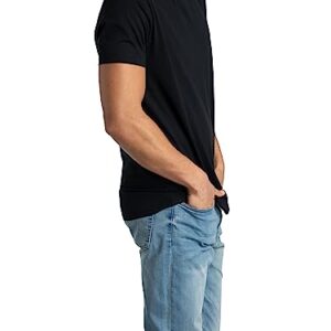 Fruit of the Loom mens Crafted Comfort Artisan Tee (Super Soft, Pima Cotton) T Shirt, Black, Medium US