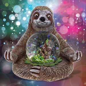 CoTa Global Sloth Snow Globe Decor - Beautiful Pink Sparkle Snow Sloth Figure Decor, Unique Snow Globes for Kids and Adults, Collectible Glitter Globes Ornament for Home, Birthday, Christmas - 45mm