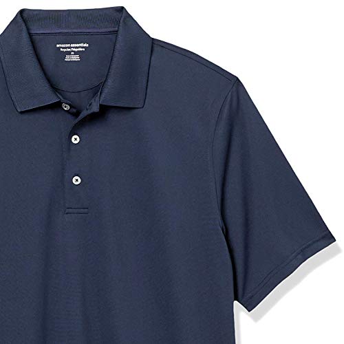 Amazon Essentials Men's Regular-Fit Quick-Dry Golf Polo Shirt (Available in Big & Tall), Dark Navy, X-Large